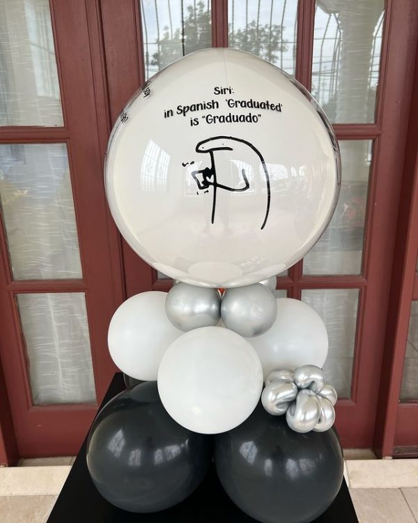 Arreglo de globos Meme Flork Graduado | Balloons by Pam